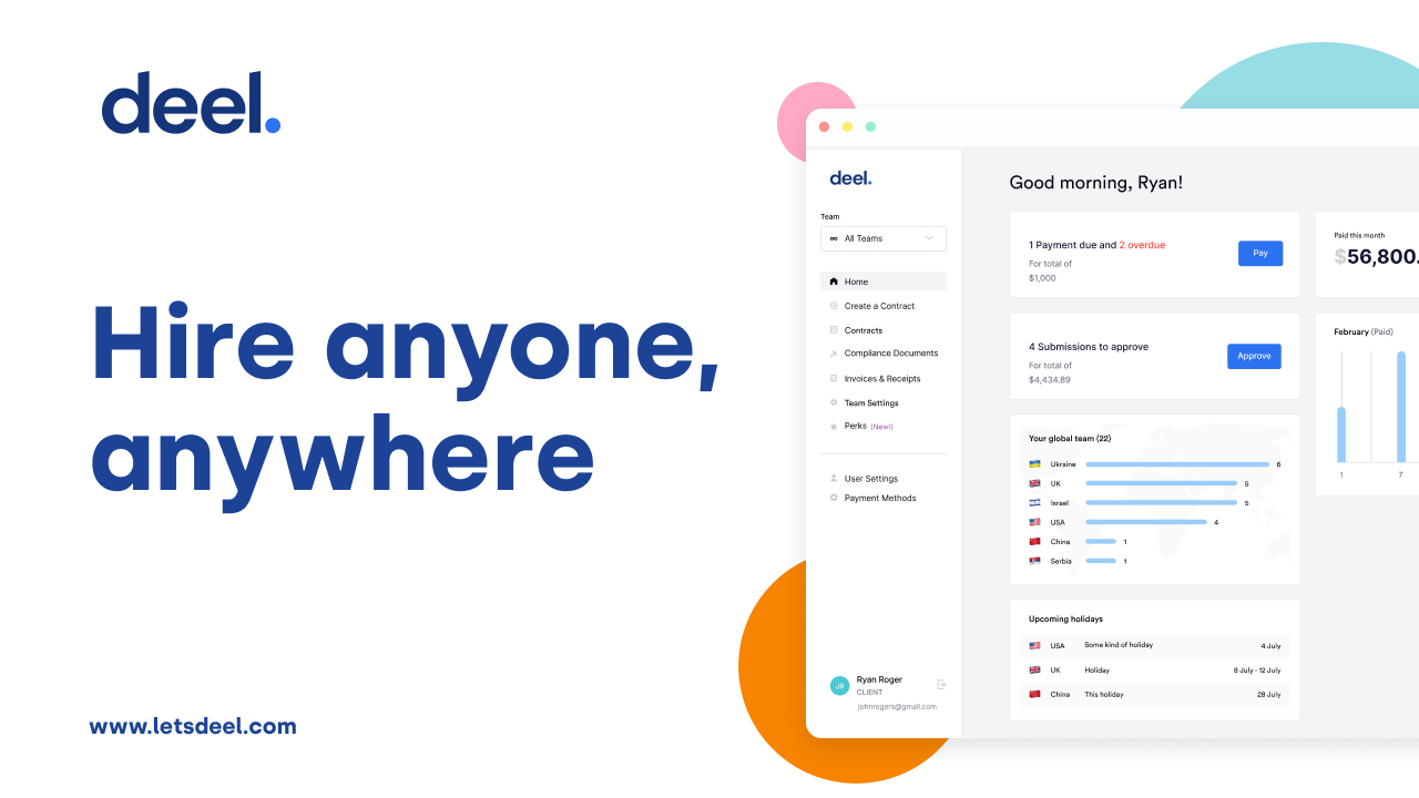 Deel - Payroll for remote teams